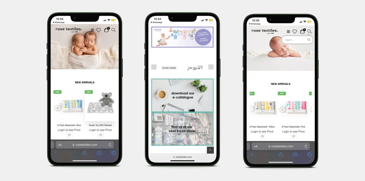 Rose Textile Case Study - Magento Upgrade, Custom Theme Implementation